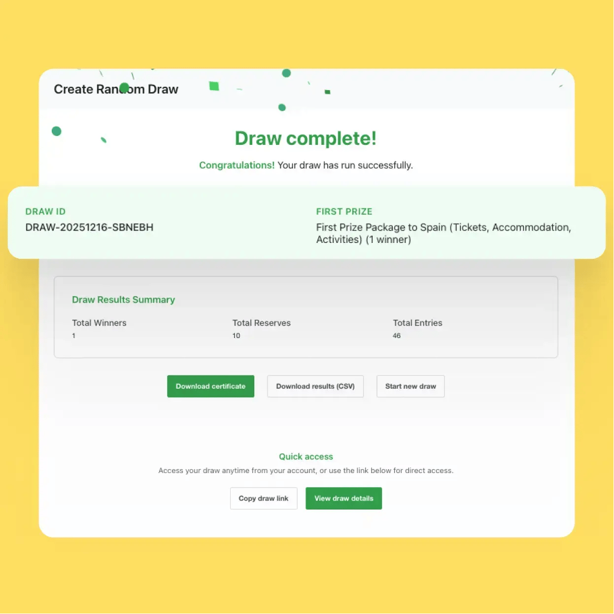 Random Draw Software for Trade Promotions | Plexus